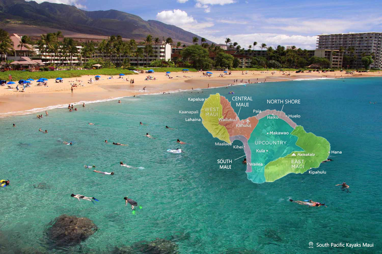 Maui Maps | South Pacific Kayaks Maui